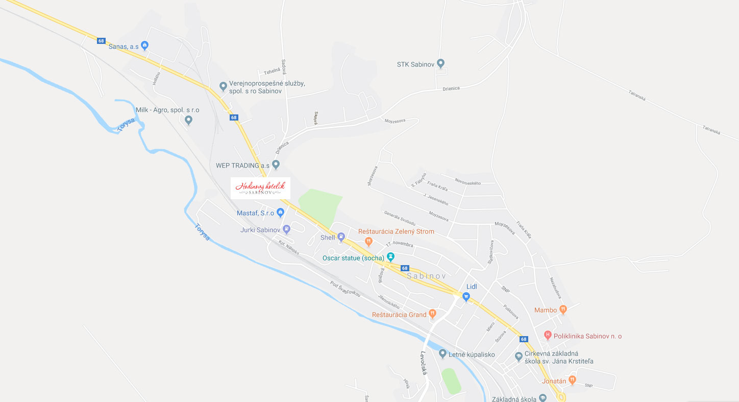 Kontakt - Hodinový hotel Sabinov